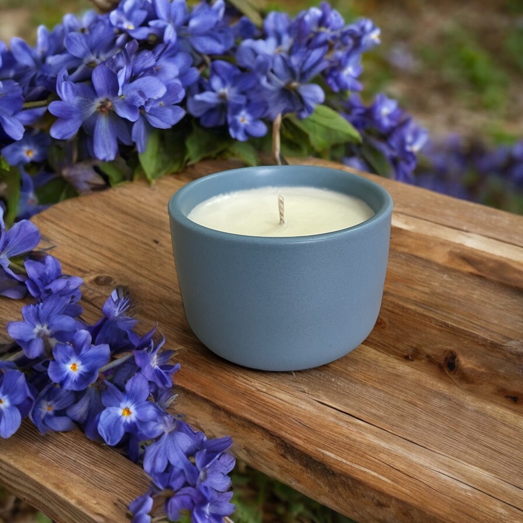 Bluebell Candle | Floral Candle | Welsh Candles | Calon